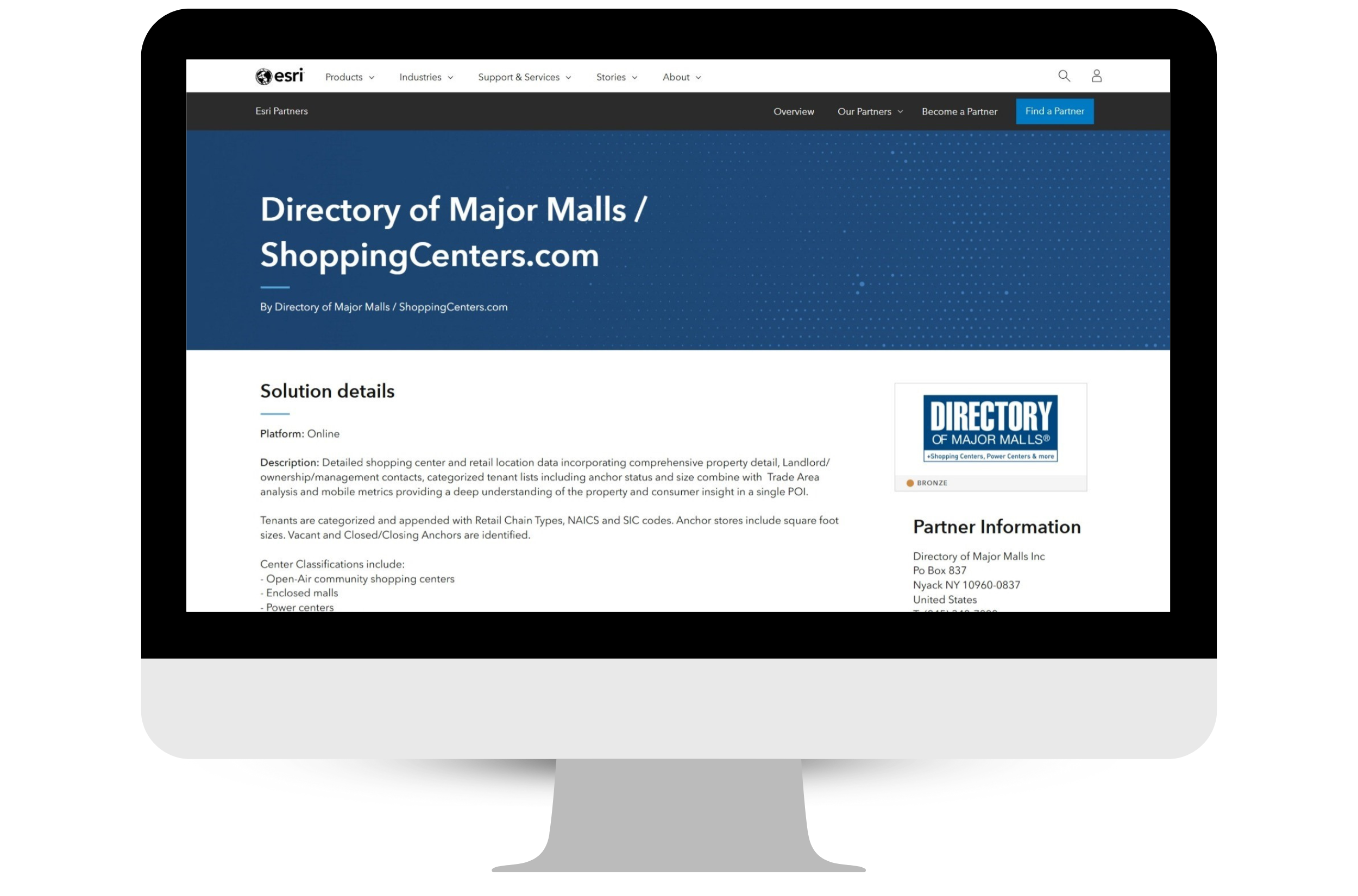 Directory of Major Malls | Esri Marketplace Listing & Retail Location Data – GeoMarvel